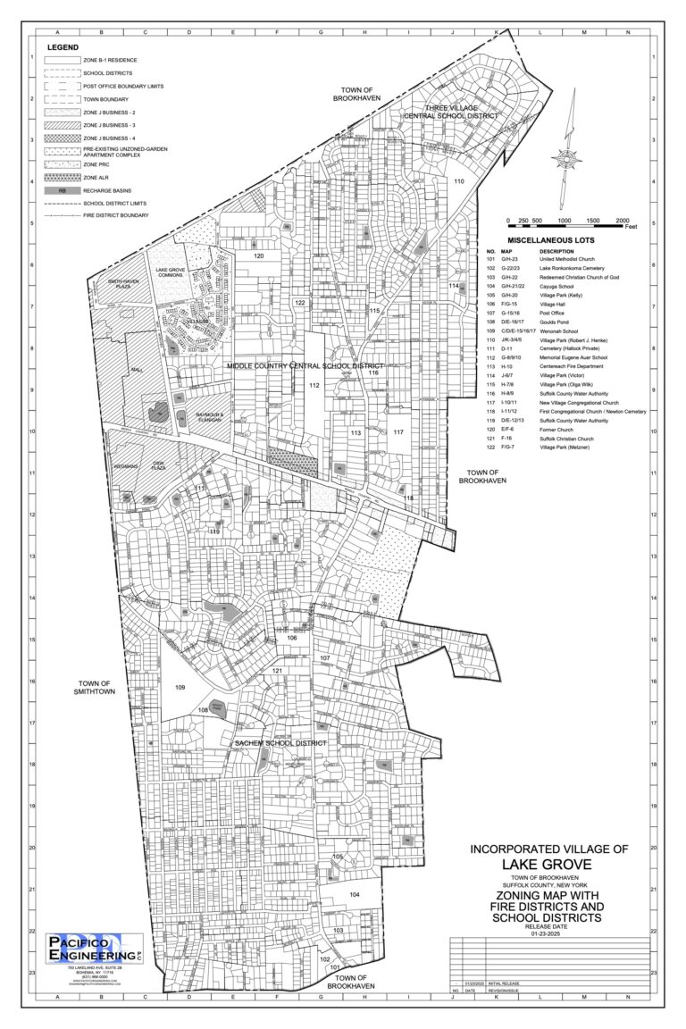 Village of Lake Grove Zoning Map | Village of Lake Grove